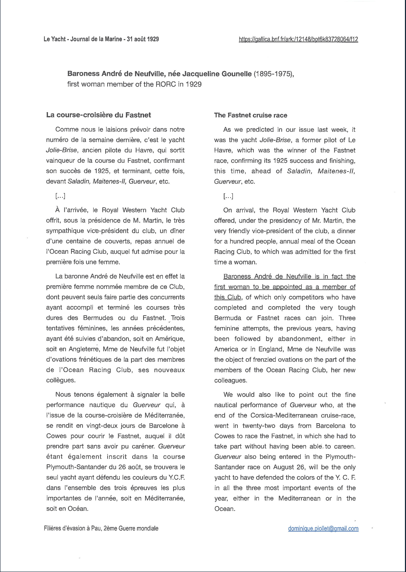 Royal Ocean Racing Club - Centenary